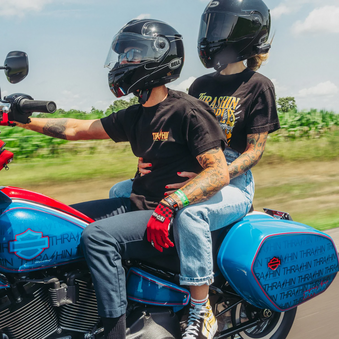 THRASHIN SUPPLY CO. Go Fast Stealth Gloves - Red - Medium - SV1-18-09 – Tucker Speed