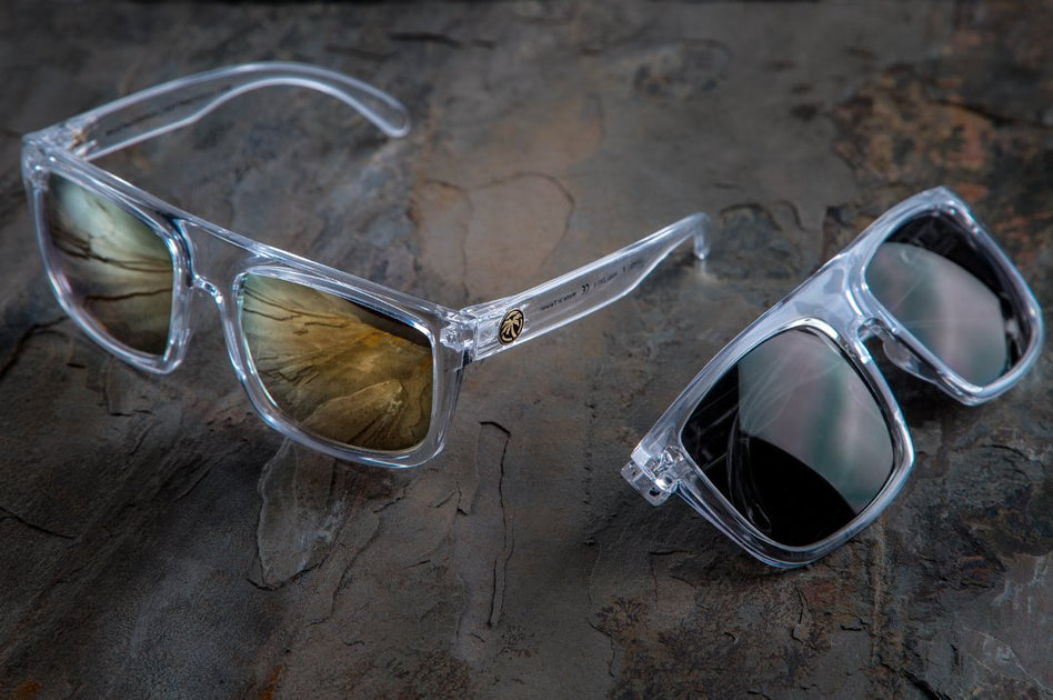 Heatwave Visual Regulator Sunglasses: Vapor Clear/Black Lens – Tucker Speed