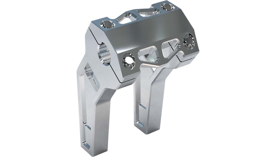 LA Choppers Performance Risers - Pullback - 6" - Raw - 1" Clamping Are ...